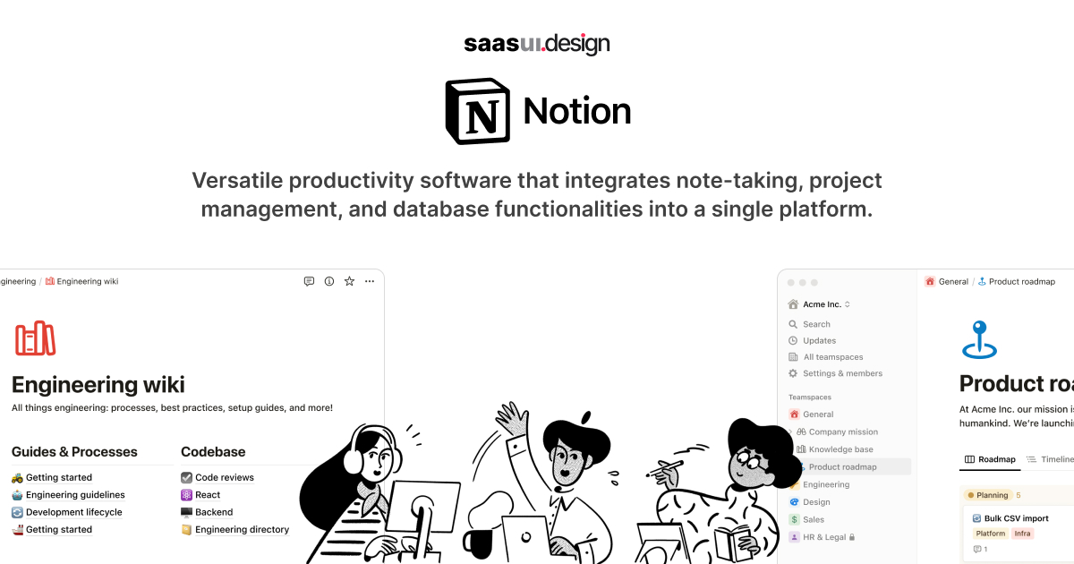 Notion | UI, UX Design | SaaS | Application Design | saas ui